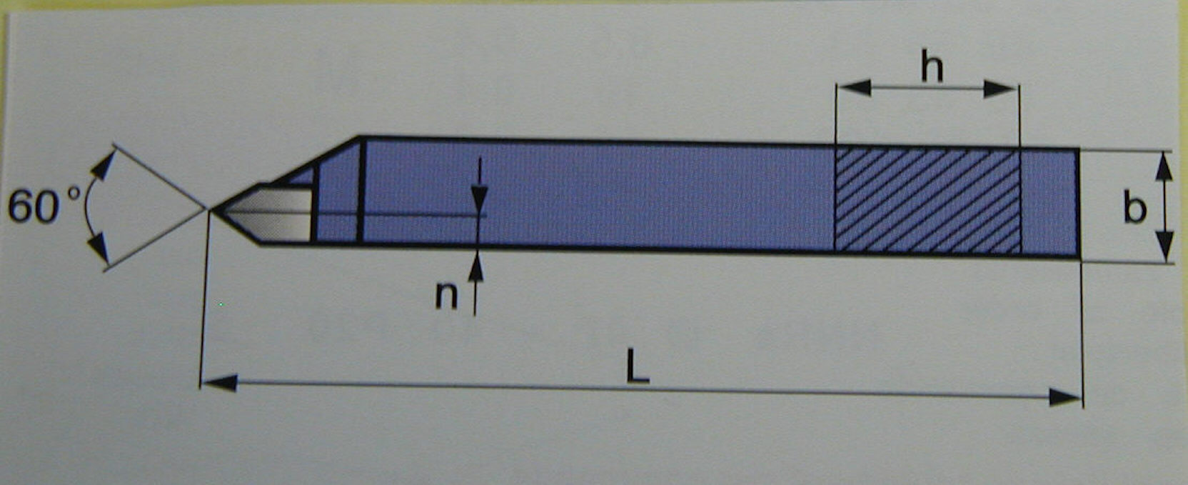 DIN 282 Gewindedrehmeißel außen P20 PAFANA